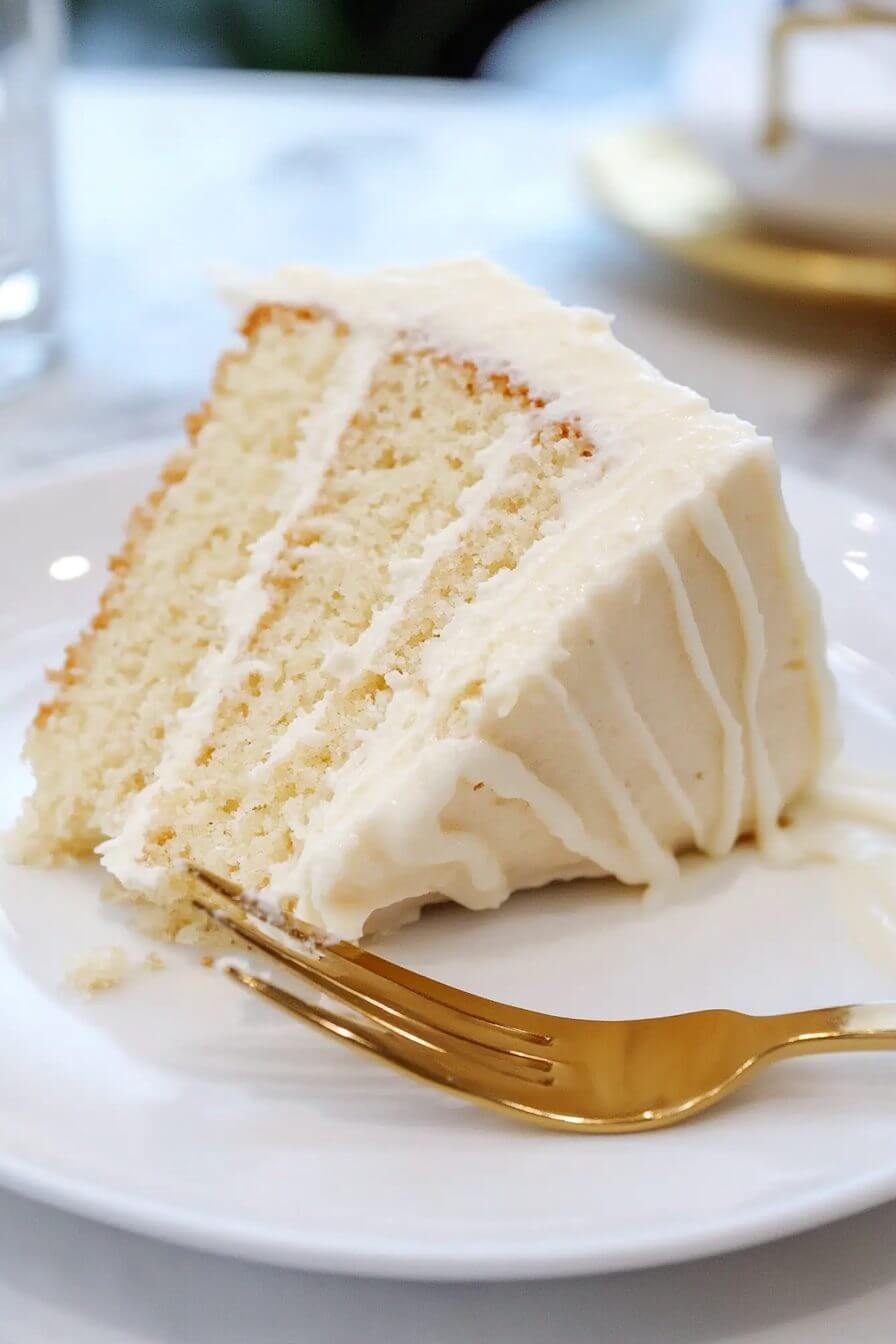 White Almond Wedding Cake - It's Not About Nutrition