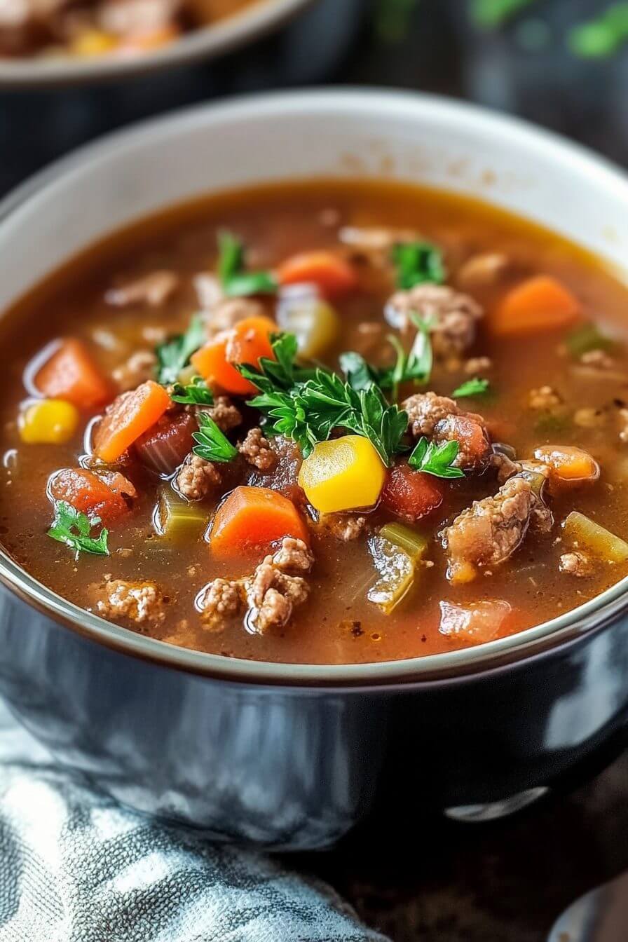 Hearty Crockpot Cowboy Soup - It's Not About Nutrition