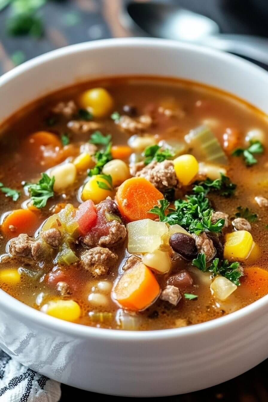 Hearty Crockpot Cowboy Soup - It's Not About Nutrition