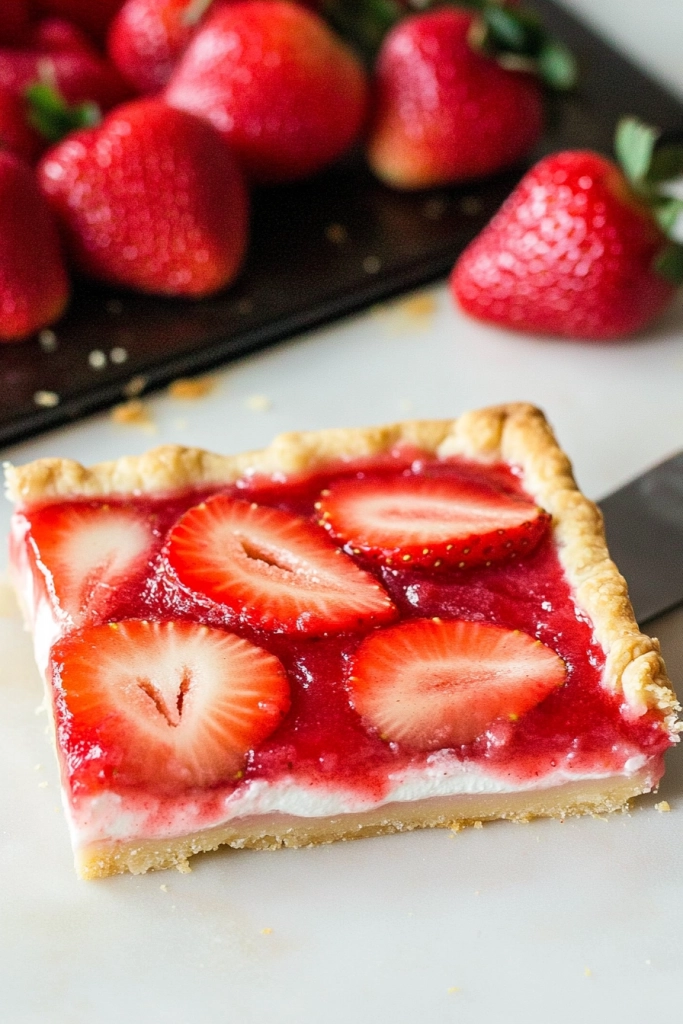 Easy Strawberry Slab Pie - It's Not About Nutrition