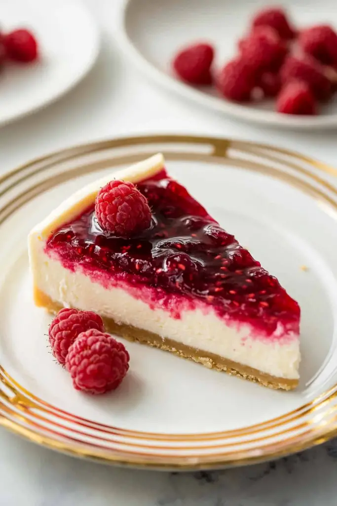 Raspberry Ripple Cheesecake Slice - It's Not About Nutrition