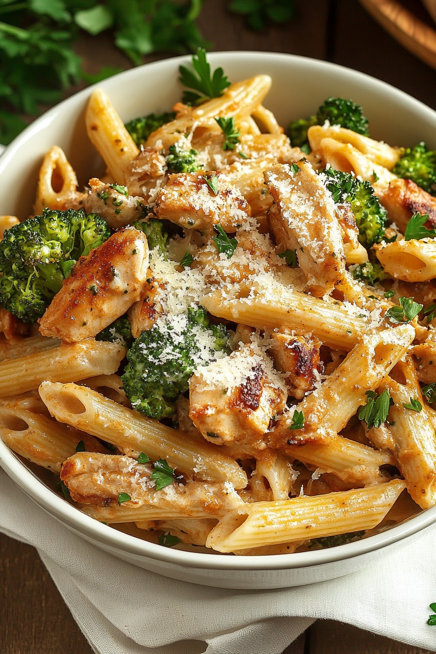 Cajun Chicken And Broccoli Alfredo - It's Not About Nutrition