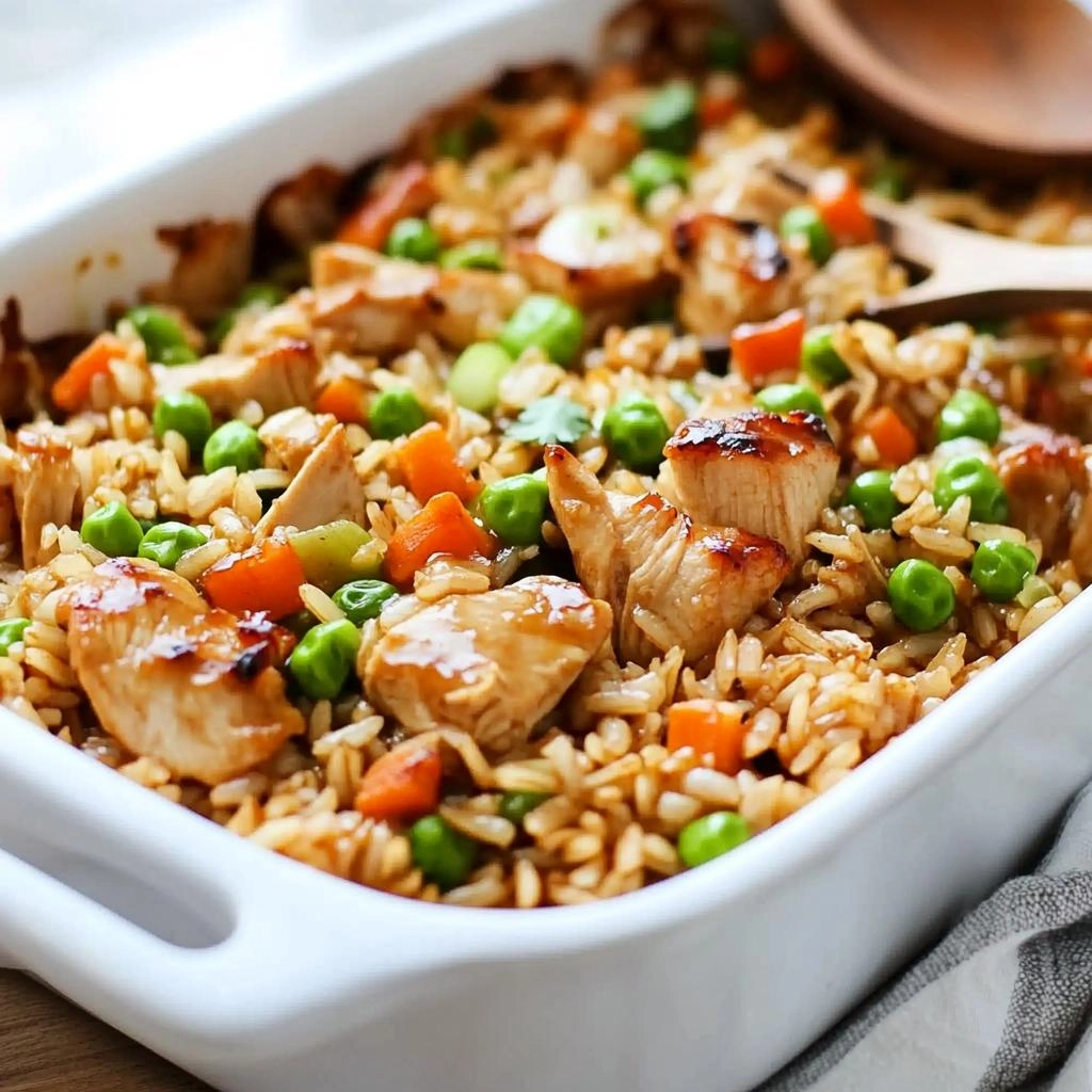 Teriyaki Chicken and Rice Casserole - It's Not About Nutrition