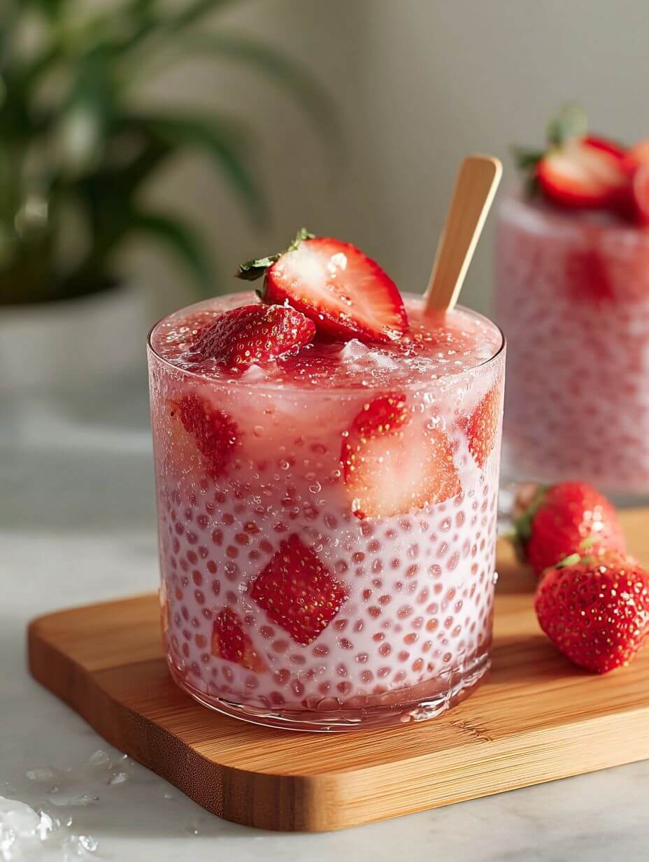 Strawberry Sago - It's Not About Nutrition