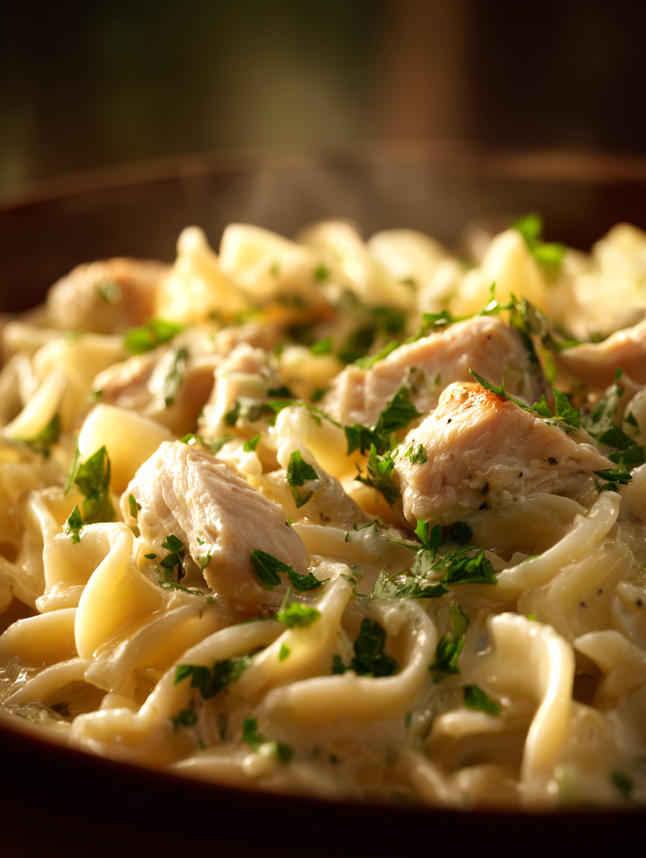 Slow Cooker Amish Chicken and Noodles: The Easiest Hug in a Bowl - It's ...