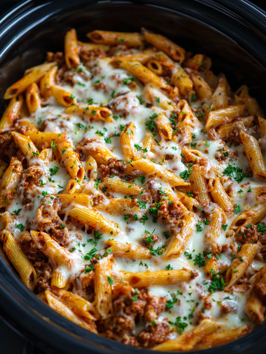 Slow Cooker Baked Ziti - It's Not About Nutrition