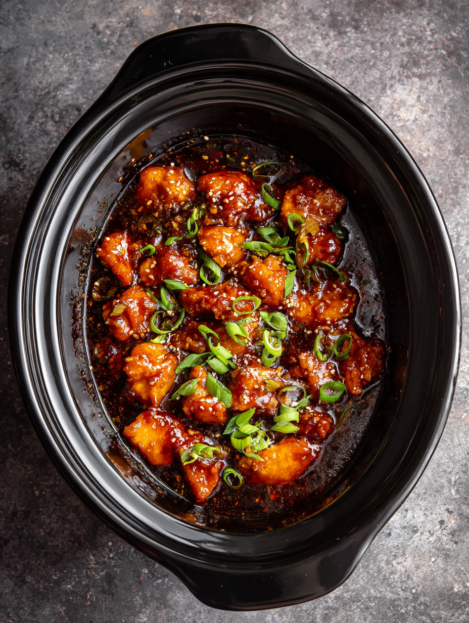 Slow Cooker Spicy Orange General Tso’s Chicken - It's Not About Nutrition