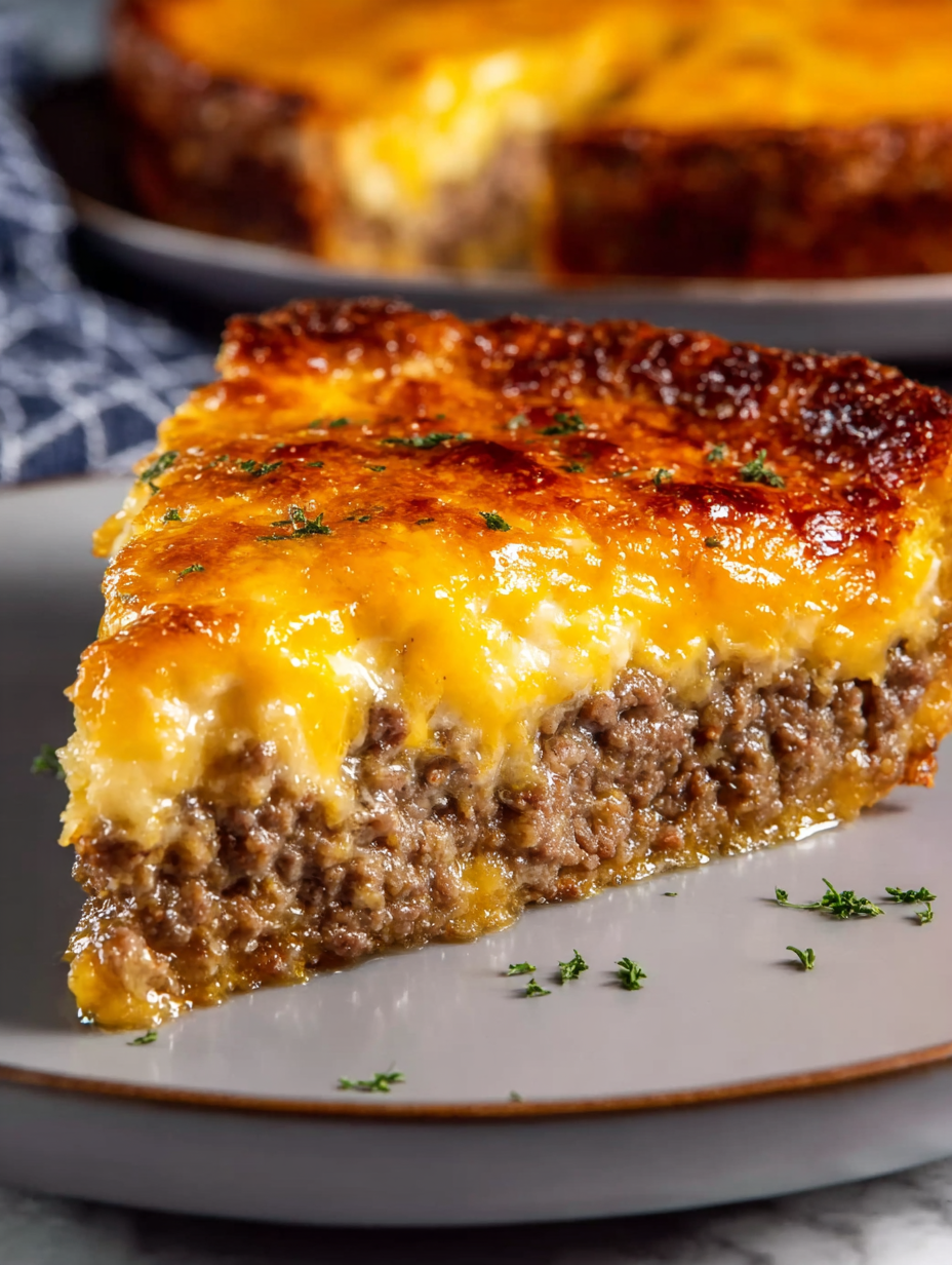 Southern Style Cheeseburger Pie - It's Not About Nutrition