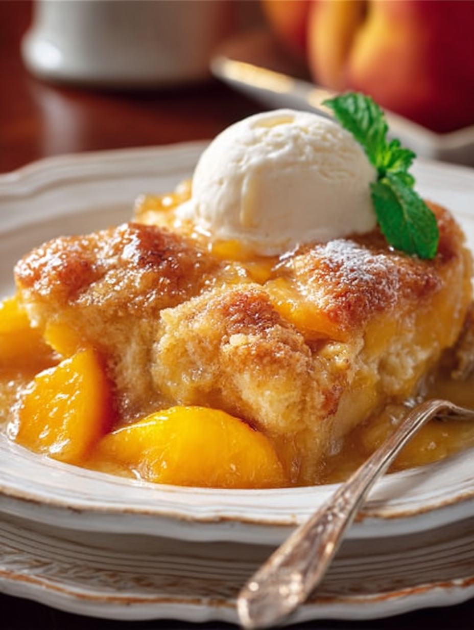 Tennessee Peach Pudding: A Southern Hug in Dessert Form - It's Not ...