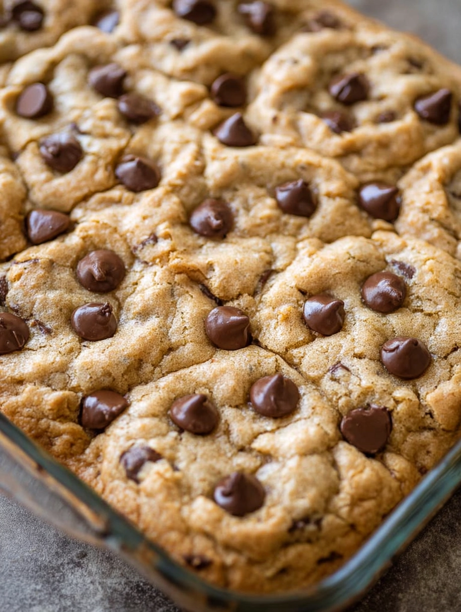 Chocolate Chip Pan Chewies - It's Not About Nutrition