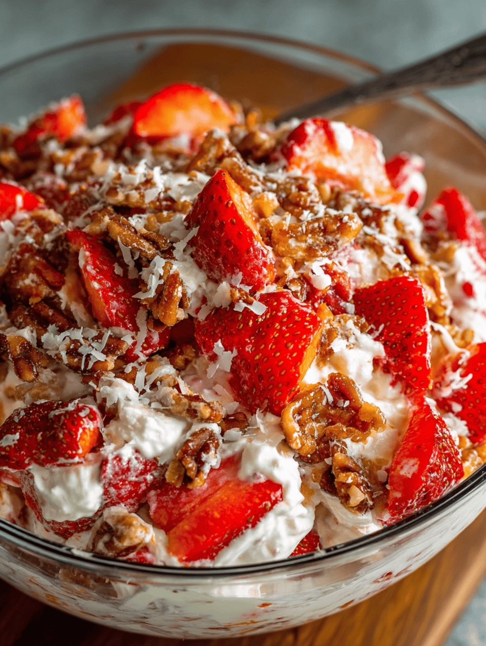 Strawberry Crackle Salad - It's Not About Nutrition