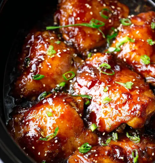 Slow Cooker Golden Honey-Glazed Chicken - It's Not About Nutrition