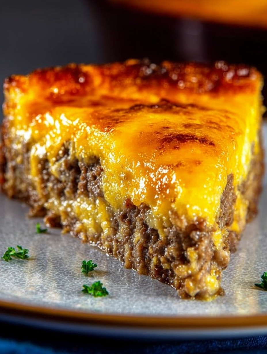 Southern Style Cheeseburger Pie - It's Not About Nutrition