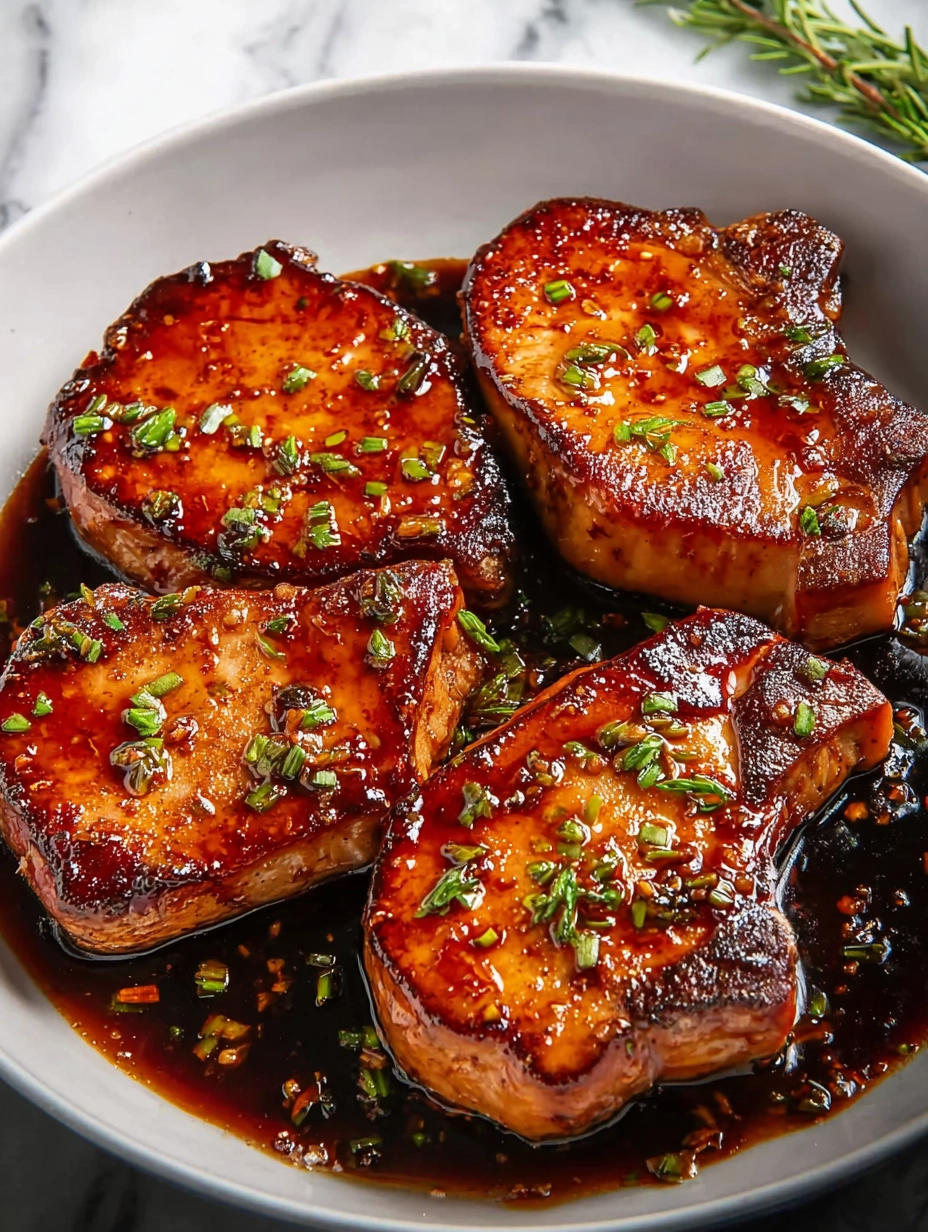 Maple Glazed Pork Chops - It's Not About Nutrition