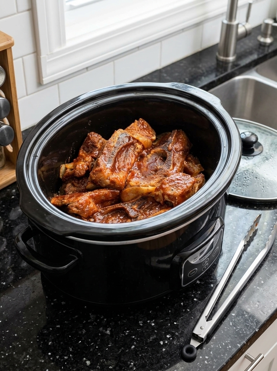 4-Ingredient Slow Cooker Country-Style Boneless Pork Ribs - It's Not ...