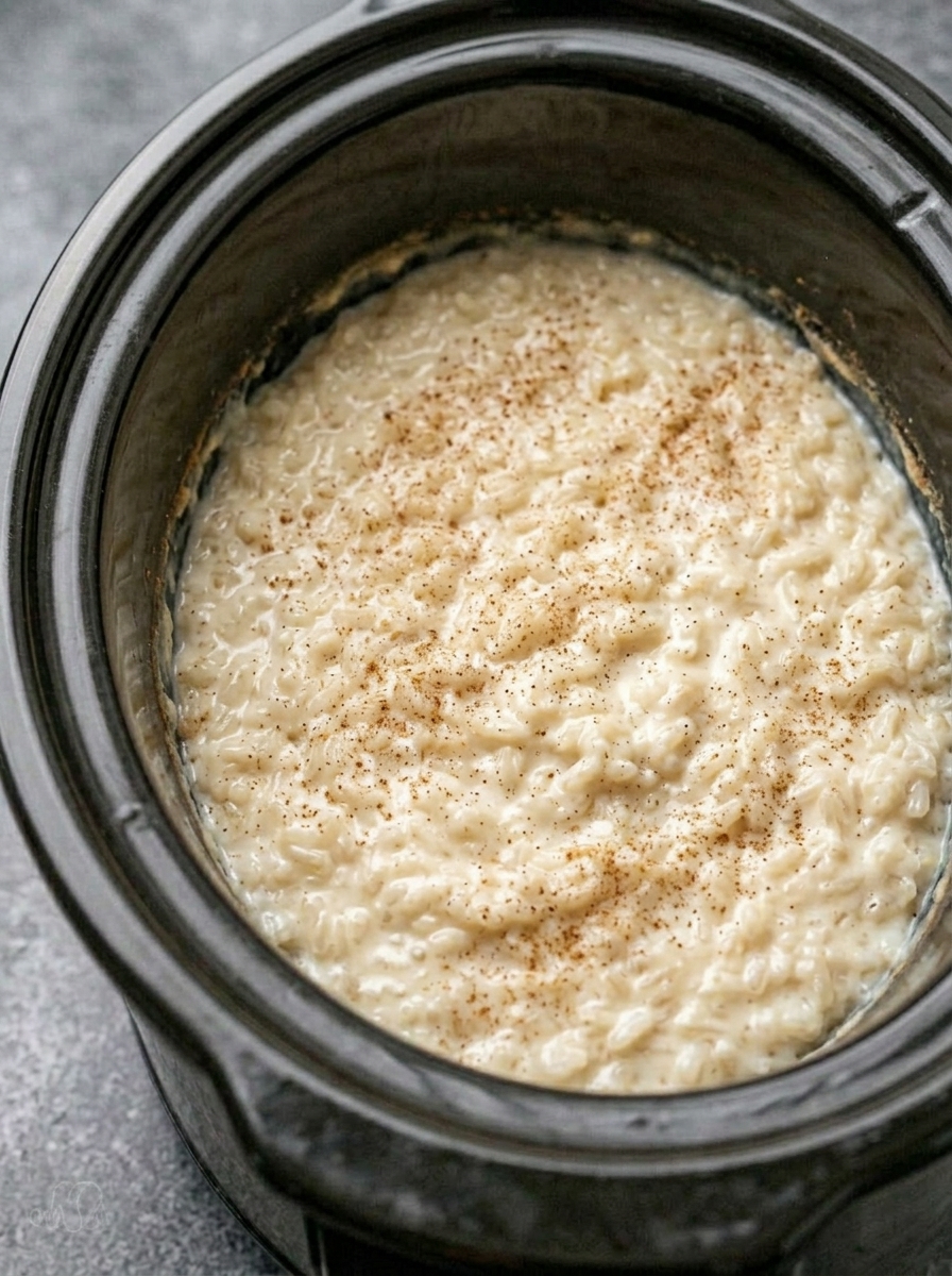 Slow Cooker Amish Rice Pudding - It's Not About Nutrition