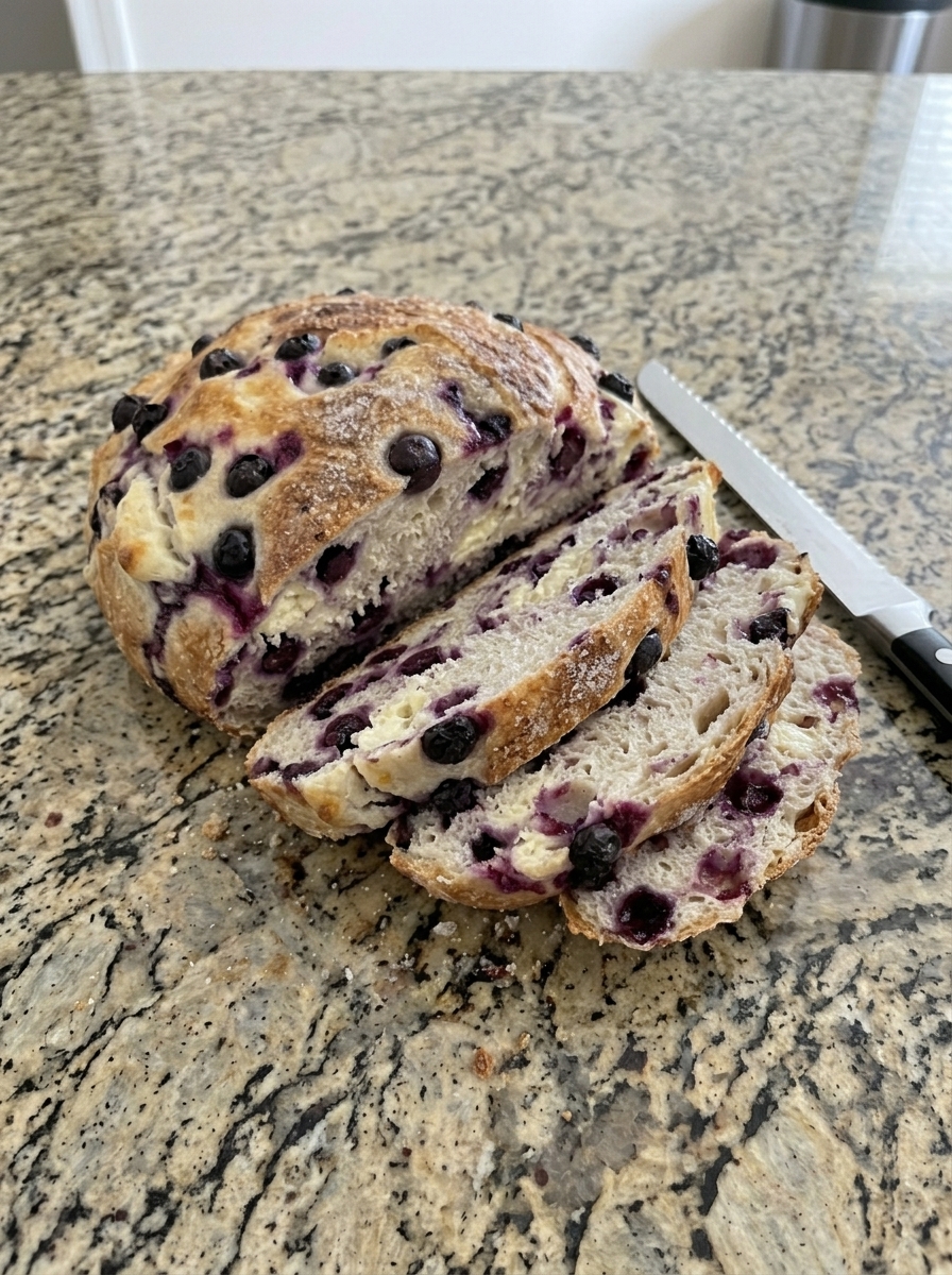 Blueberry Cream Cheese Loaf - It's Not About Nutrition