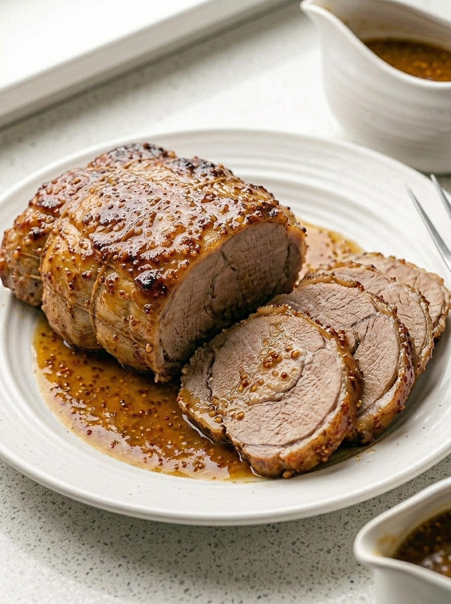 Slow Cooker 4-Ingredient Honey Mustard Pork Roast - It's Not About ...