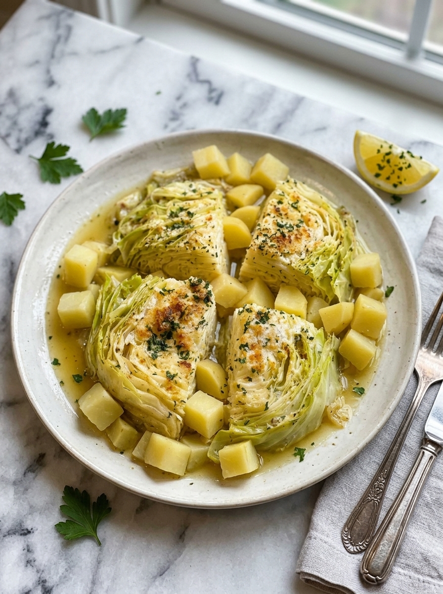 Slow Cooker 4-Ingredient Cabbage and Potatoes - It's Not About Nutrition