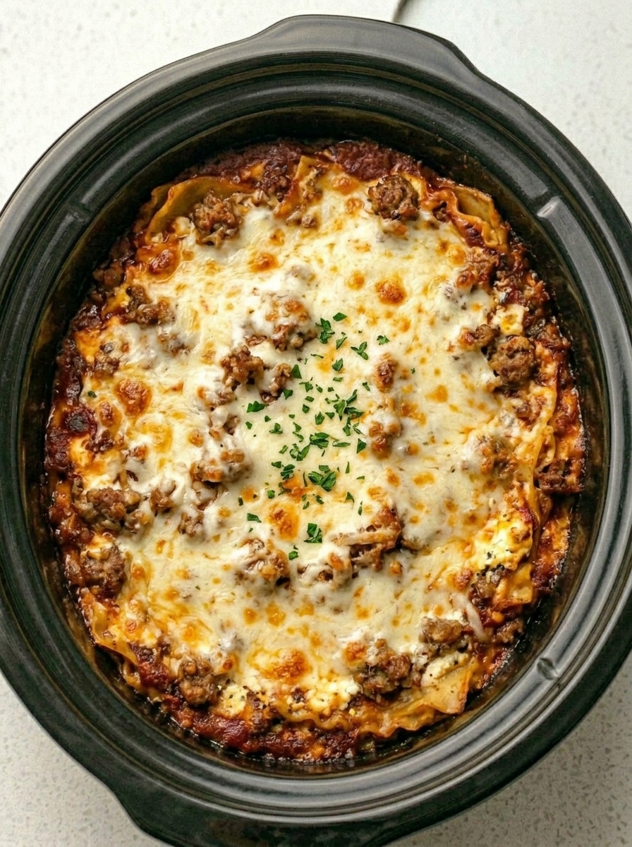 5-Ingredient Slow Cooker Patriots Day Lasagna - It's Not About Nutrition